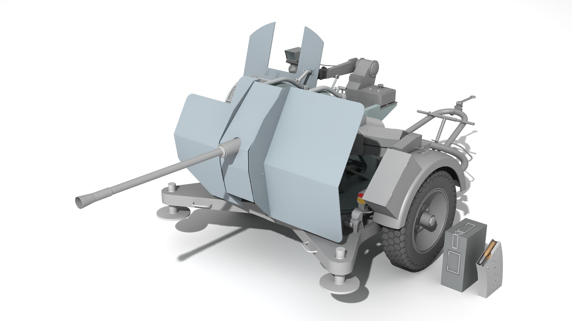 3D Model Flak 38 2 Cm - TurboSquid 1923385