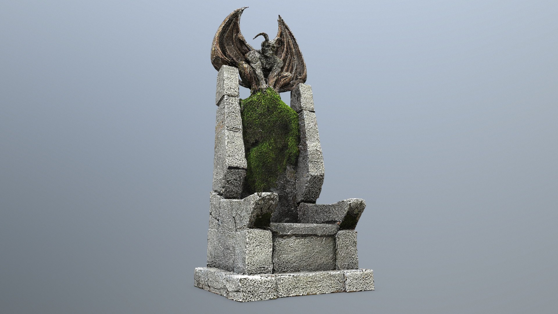 Devil Stone Throne Model - TurboSquid 2275814