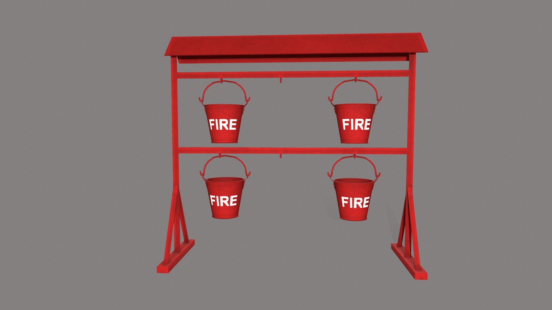 3D Fire Sand Bucket - TurboSquid 2304567