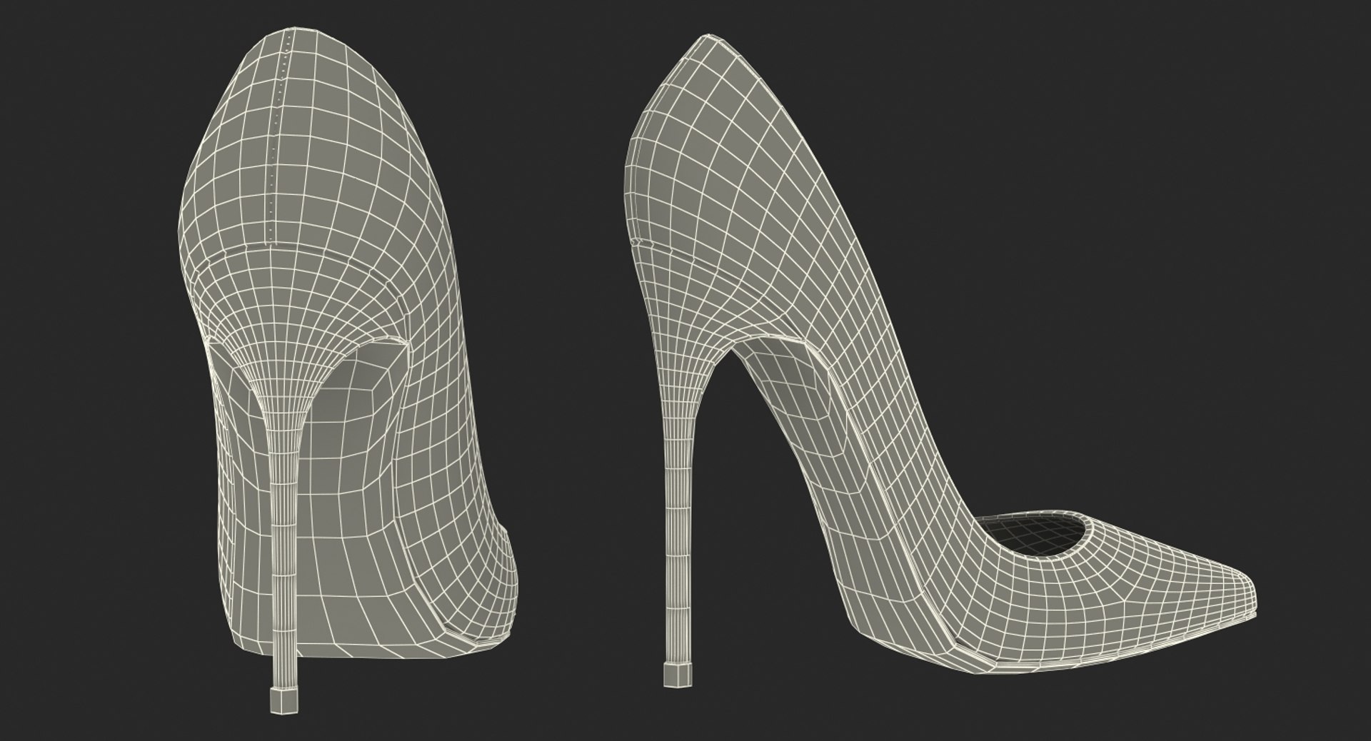 Heels Women Shoes 3D Model - TurboSquid 1362738
