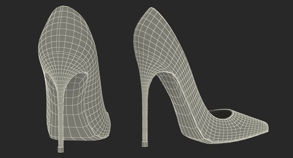 Heels women shoes 3D model - TurboSquid 1362738