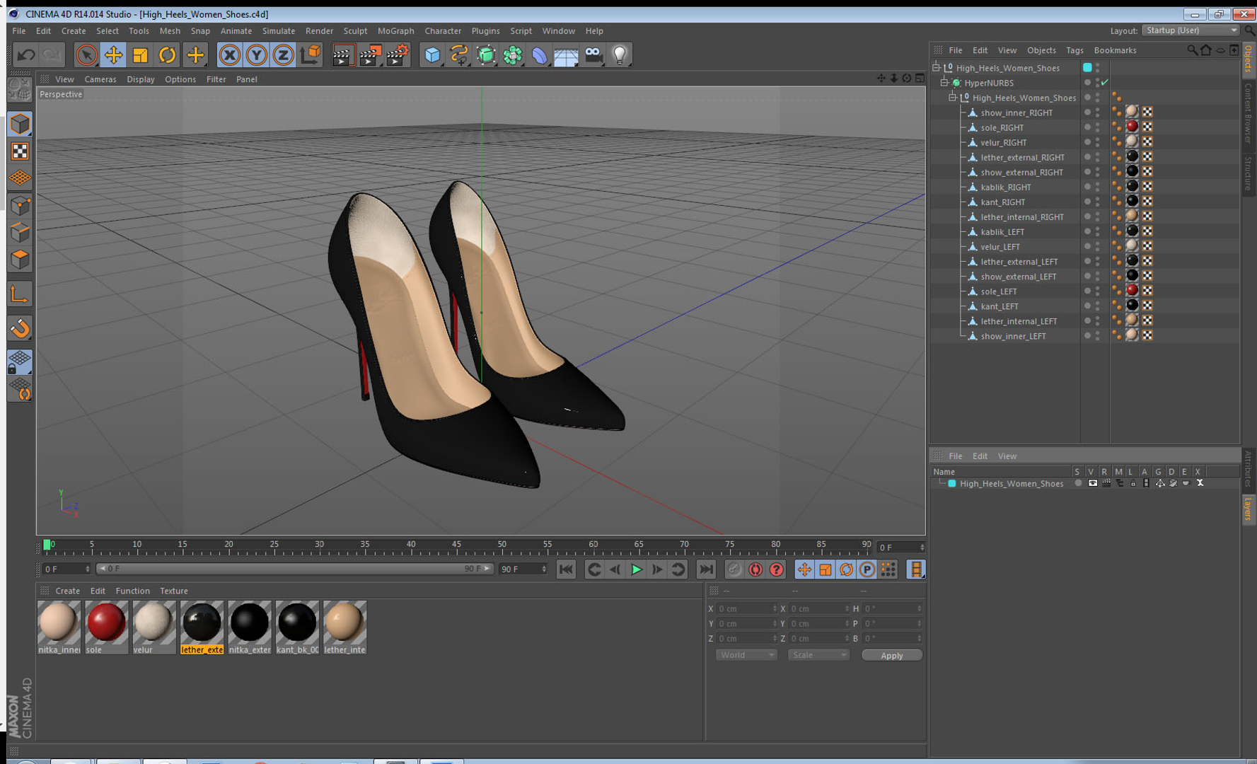 Heels women shoes 3D model - TurboSquid 1362738