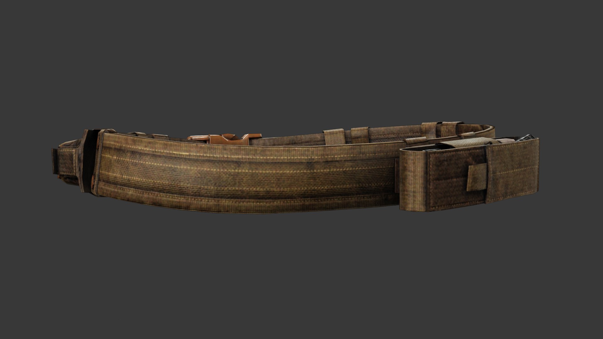 3D Model Brown Tactical Military Combat Belt - Game Ready - TurboSquid ...