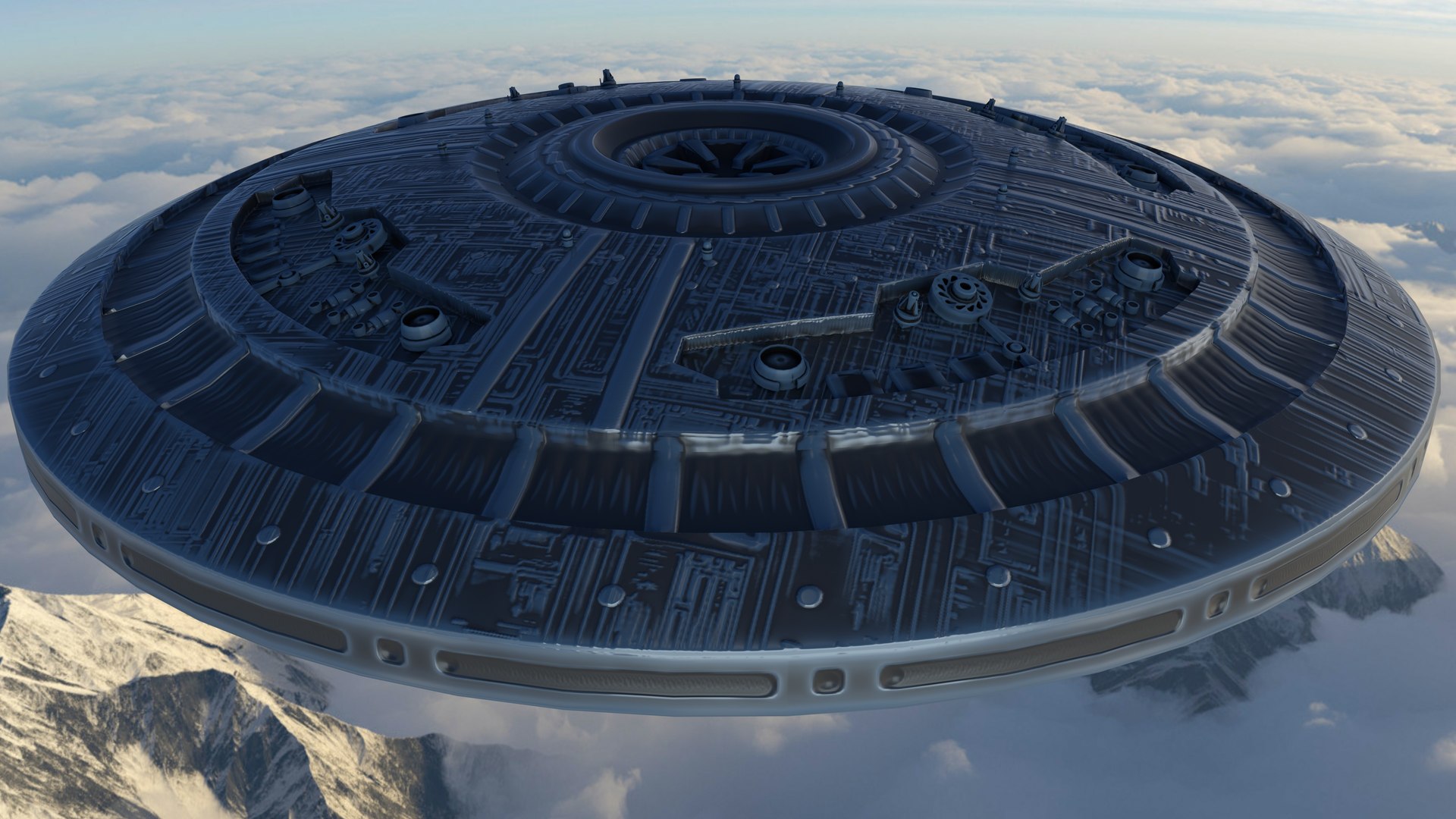 UFO MotherShip 3D Model - TurboSquid 1779590