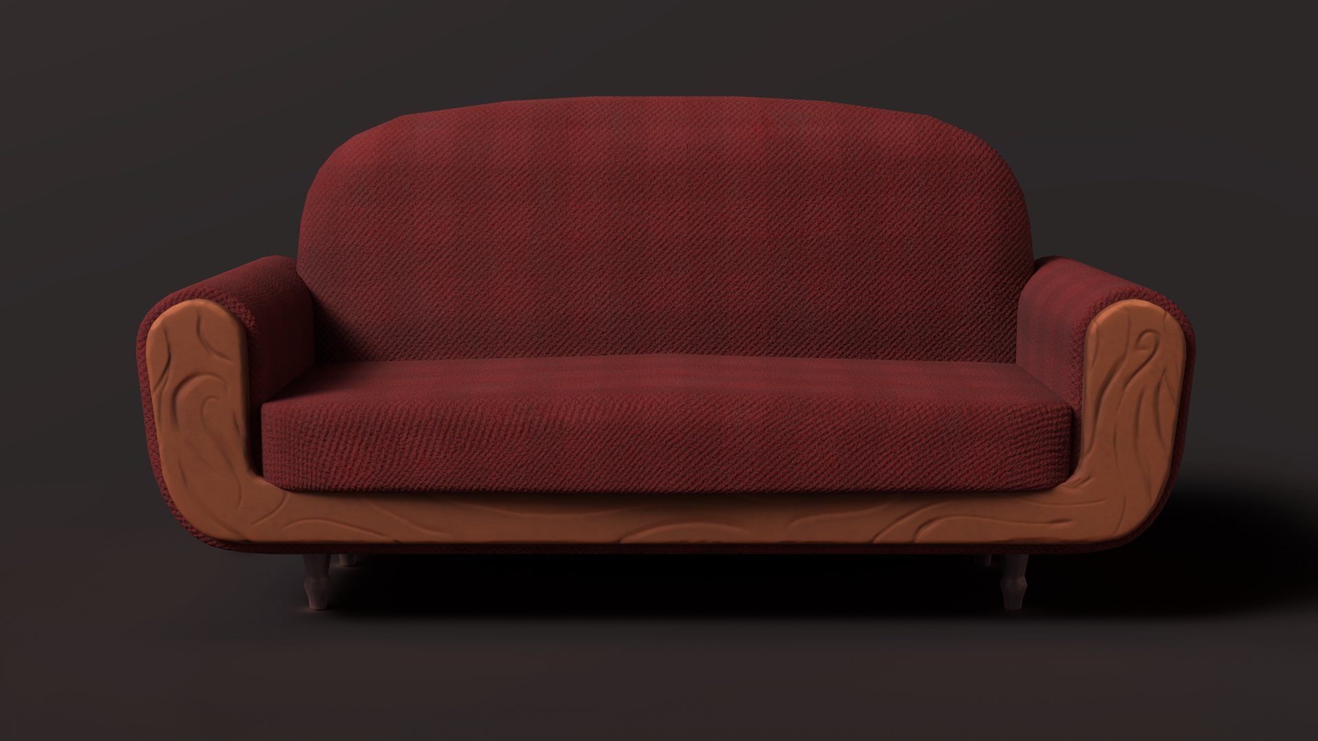 Stylized Sofa Model - TurboSquid 1964303