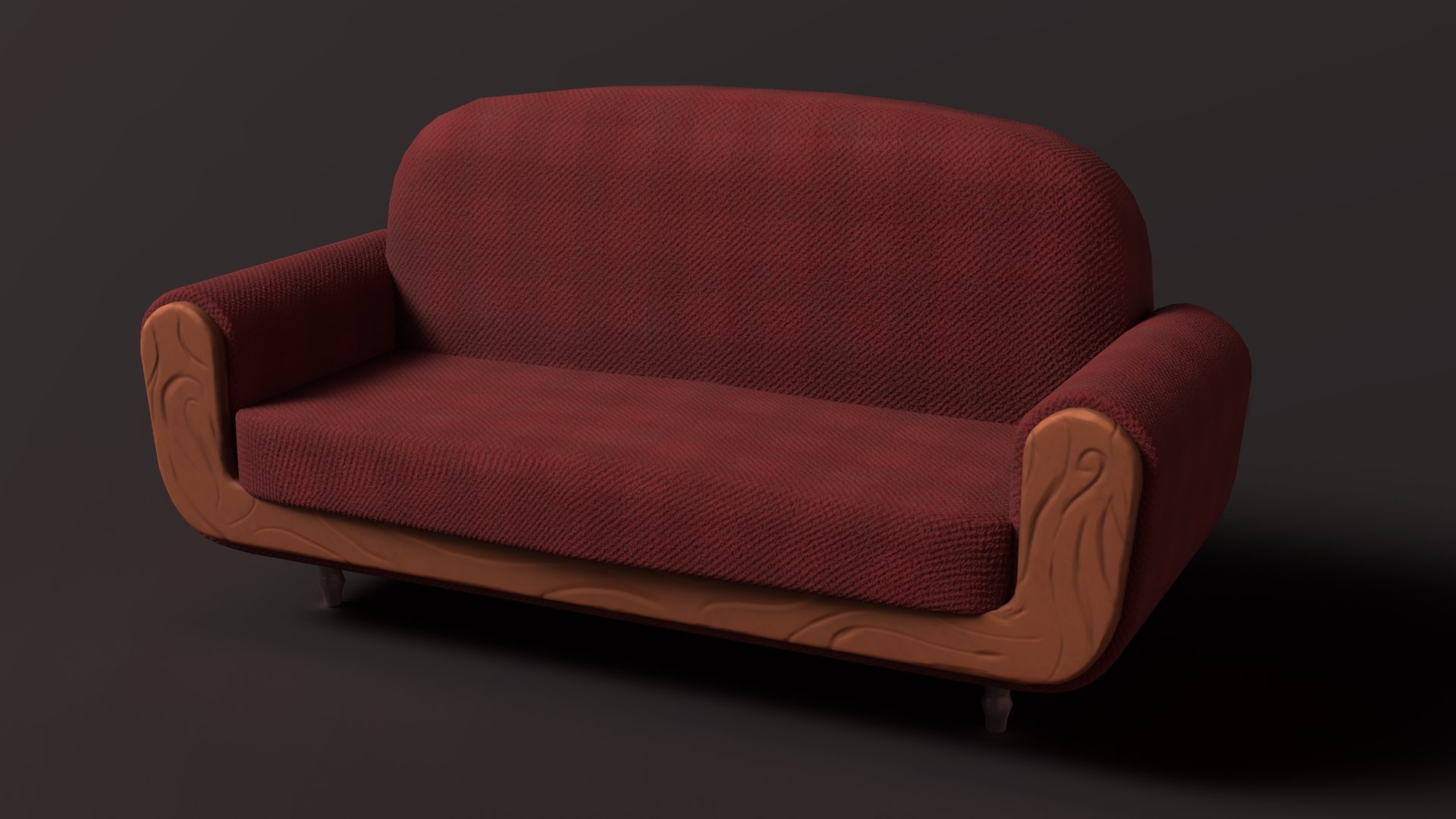 Stylized Sofa Model - TurboSquid 1964303