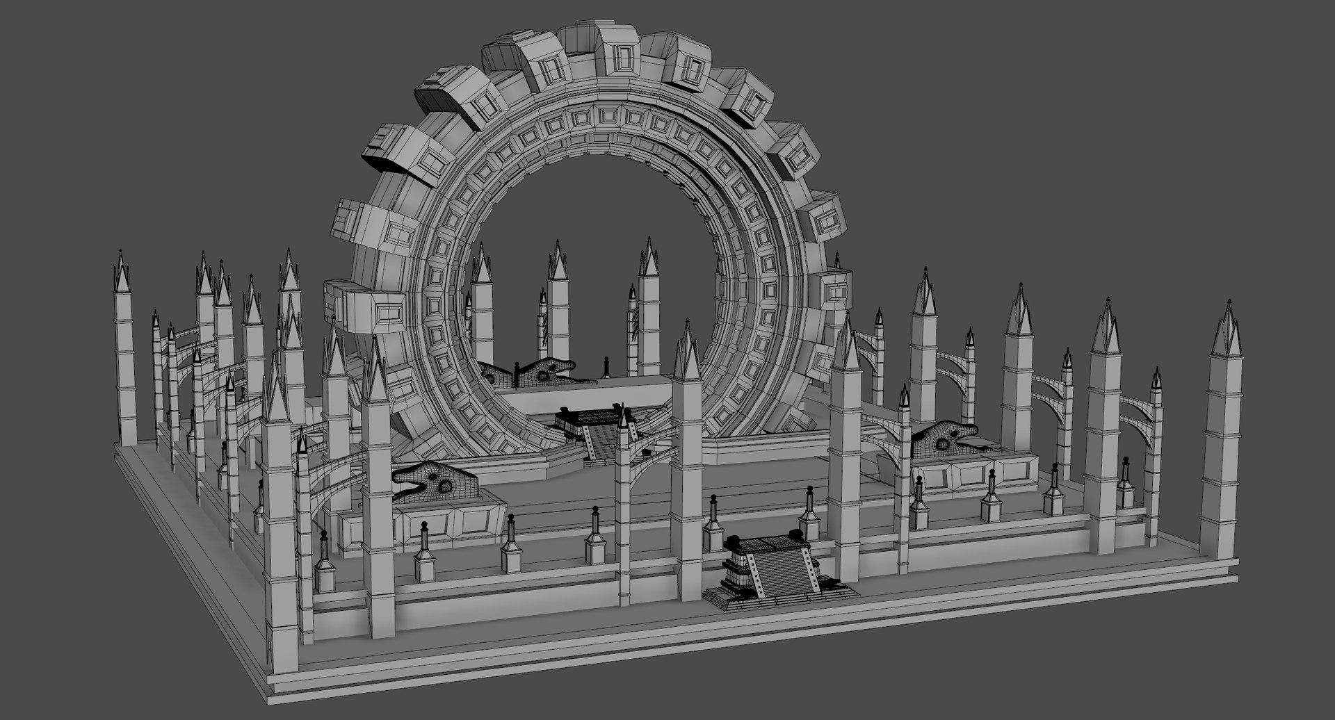Ancient Stargate V2 3D Model - TurboSquid 2404474