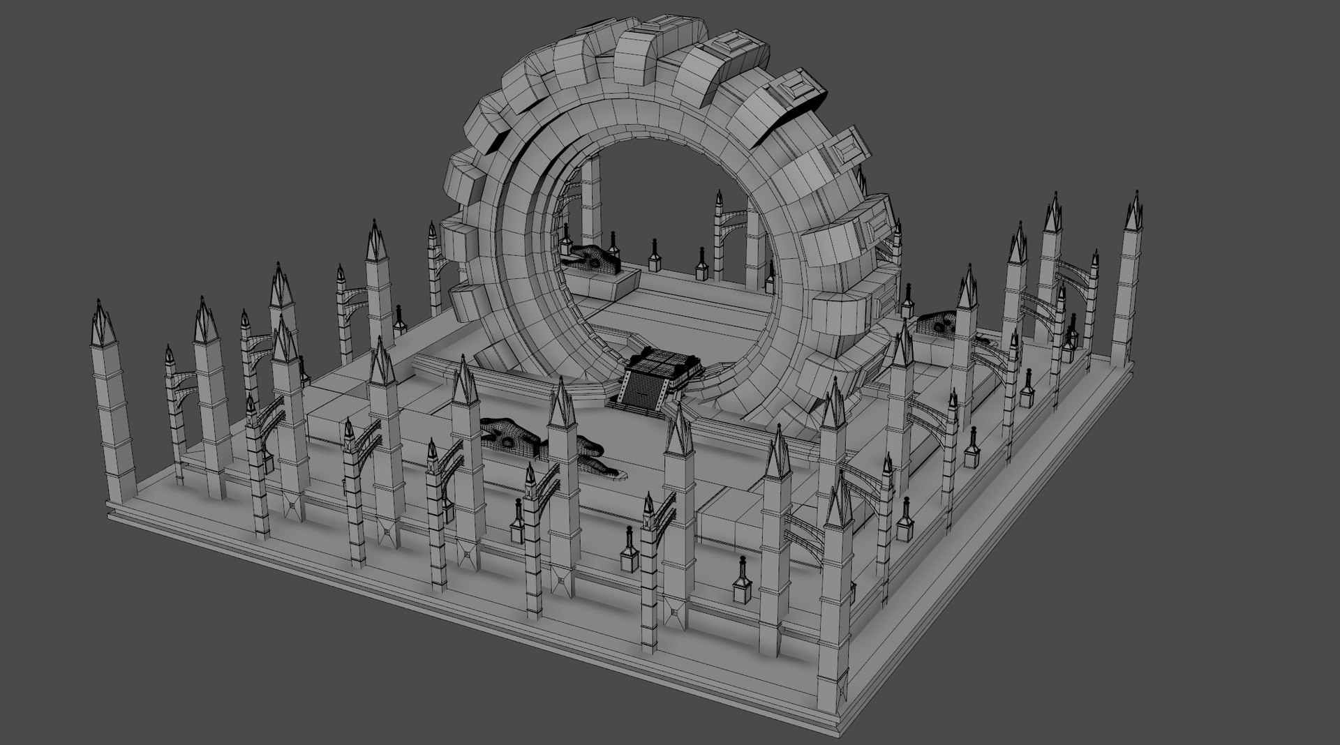 Ancient Stargate V2 3D Model - TurboSquid 2404474
