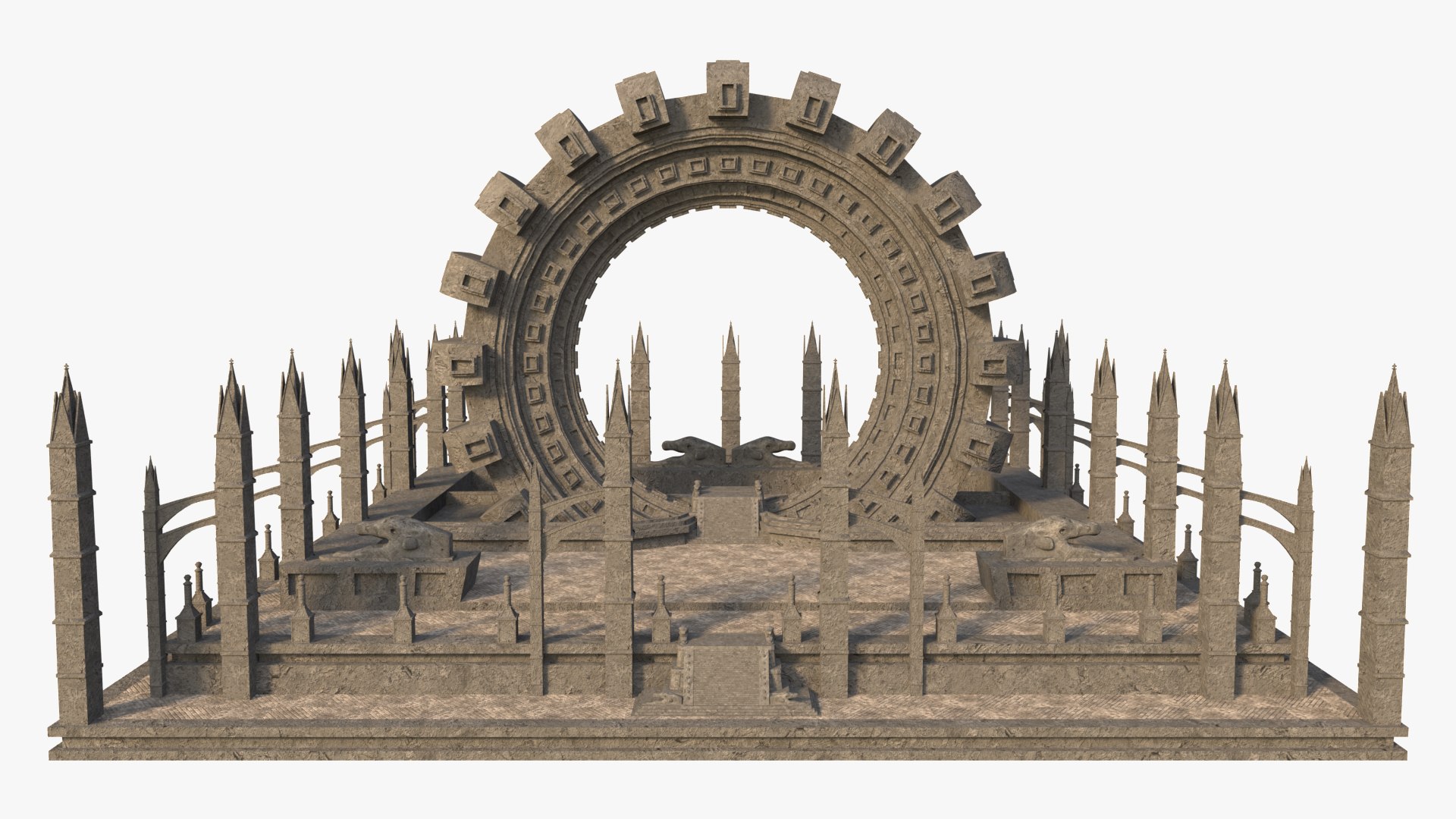 Ancient Stargate V2 3D Model - TurboSquid 2404474