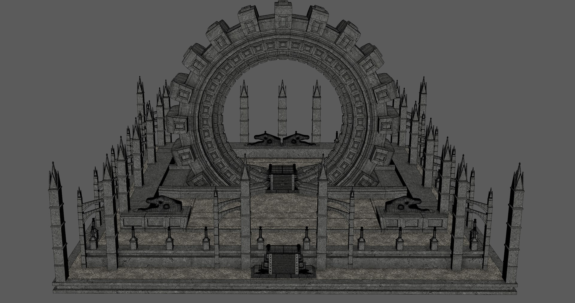 Ancient Stargate V2 3D Model - TurboSquid 2404474