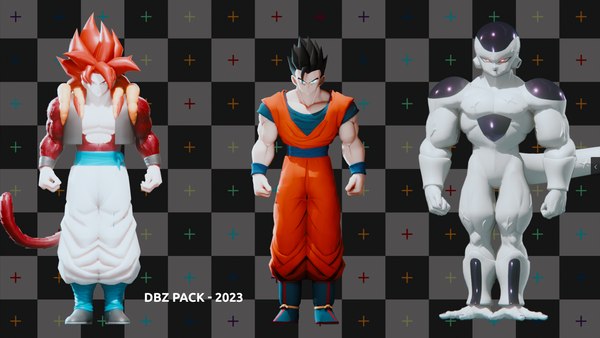 DBZ - Rigged Character Pack 3D model 3D 모델 - TurboSquid 2020057