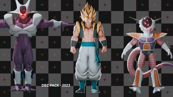 DBZ - Rigged Character Pack 3D model 3D 모델 - TurboSquid 2020057