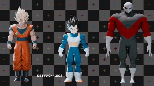 DBZ - Rigged Character Pack 3D model 3D 모델 - TurboSquid 2020057