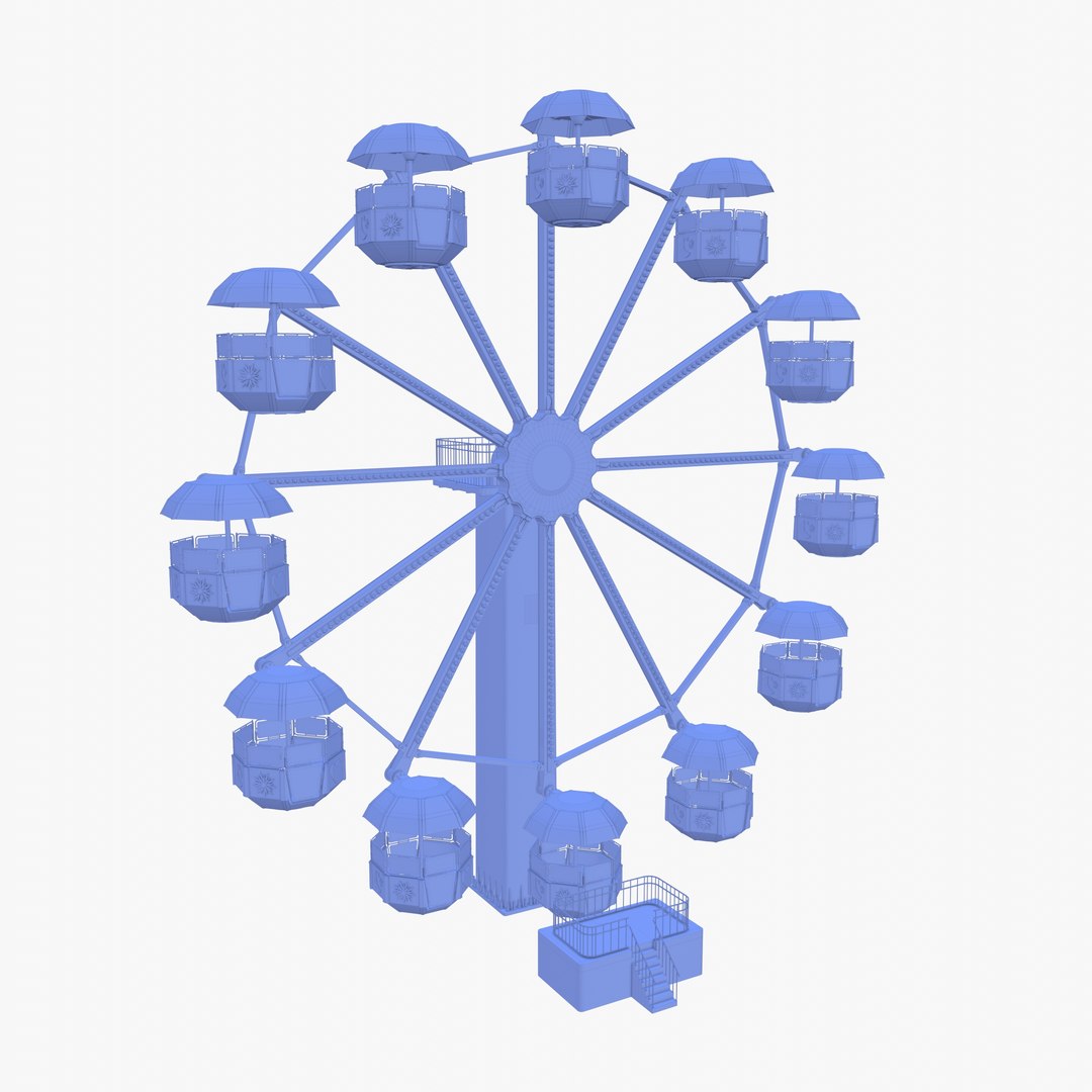 3D Ferris wheel v2 model - TurboSquid 2061252