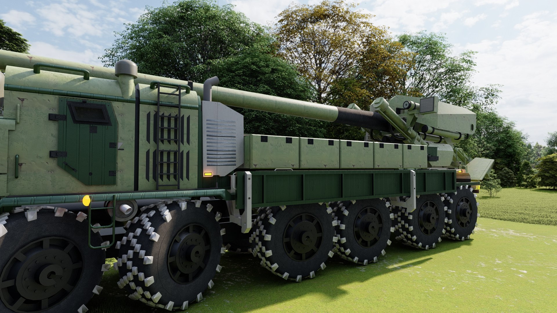 3D Russian Self-propelled Artillery System - TurboSquid 2325898