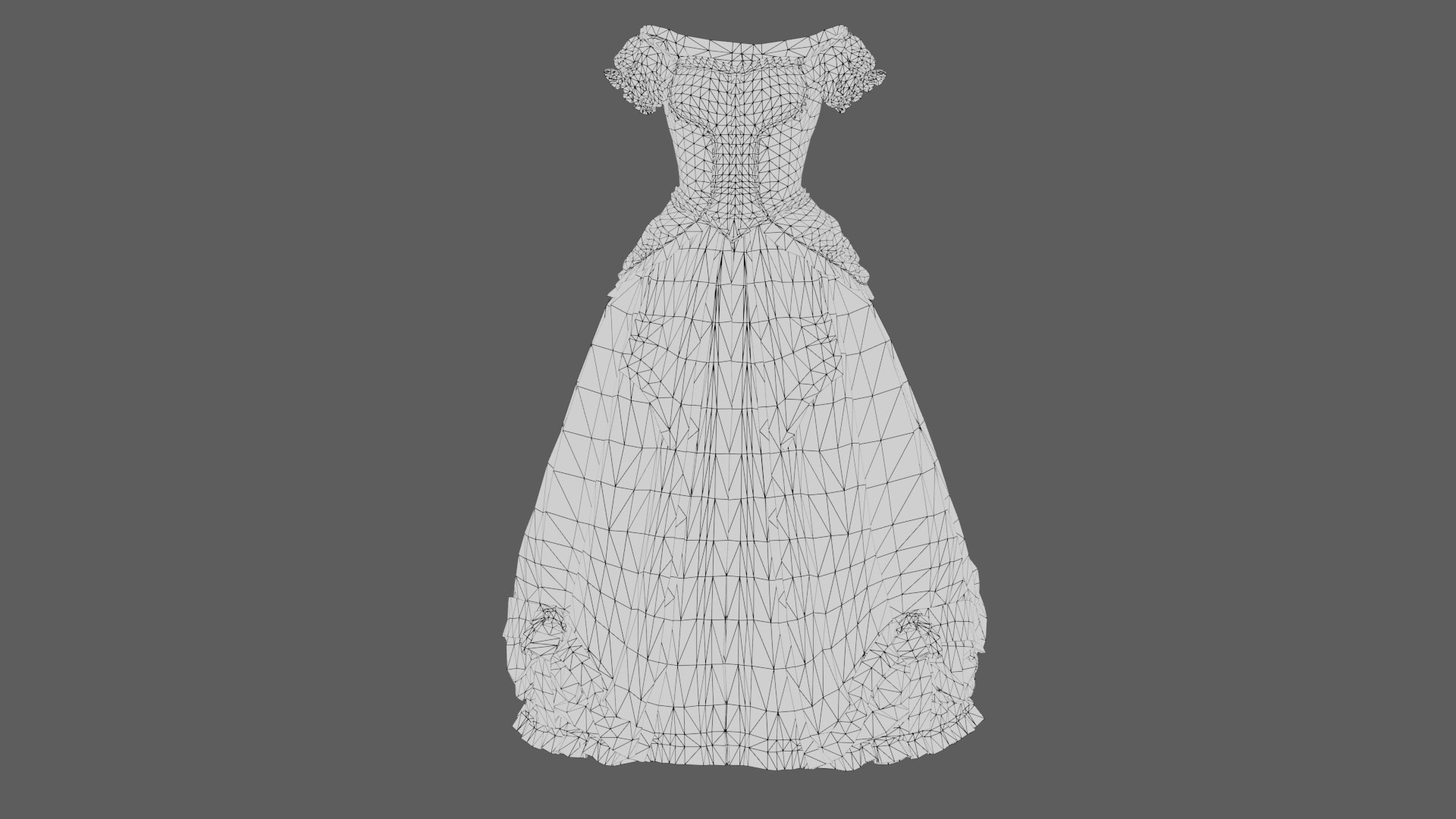 Vintage Dress 3D Model - TurboSquid 2087926