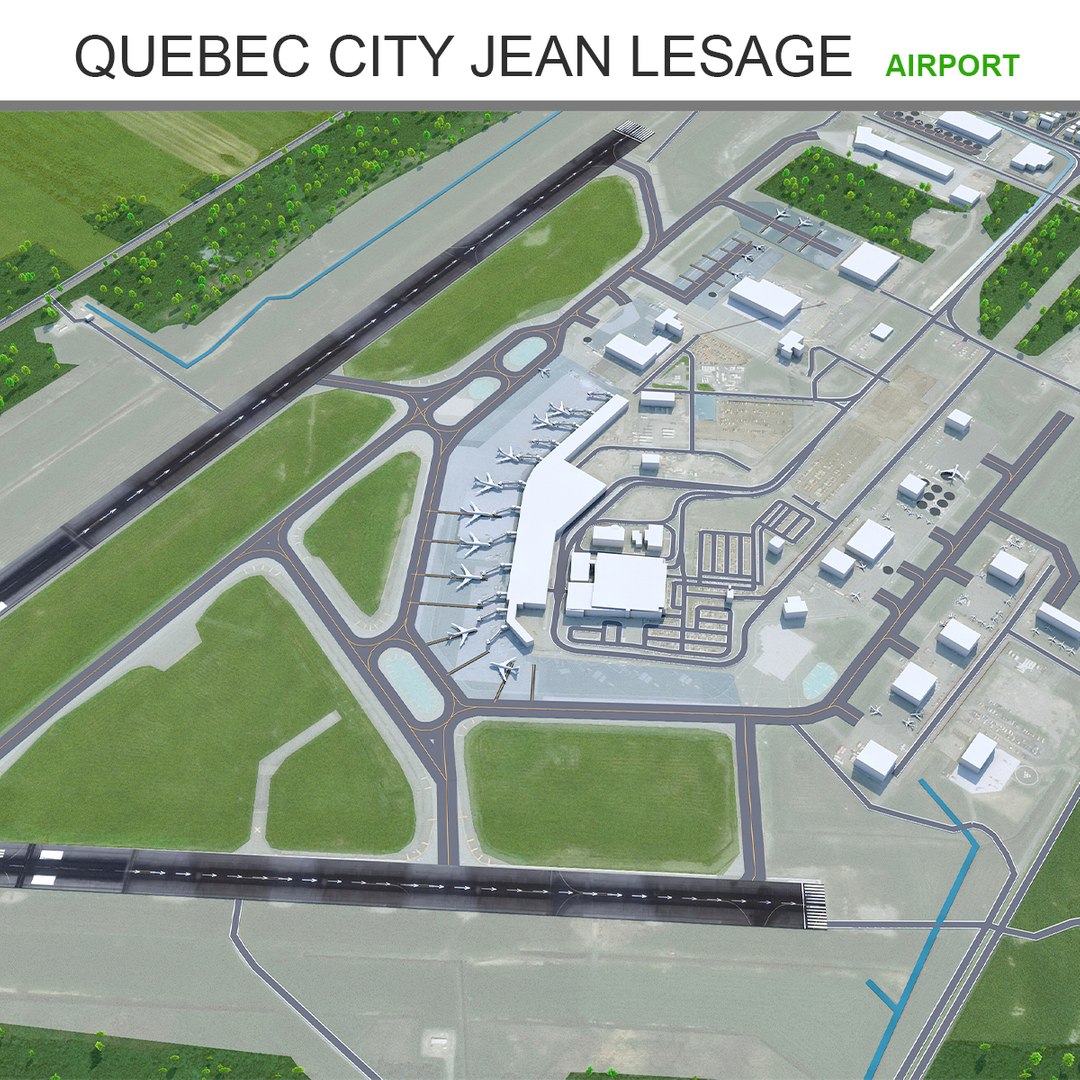 Quebec City Jean Lesage Airport Model - TurboSquid 2016191