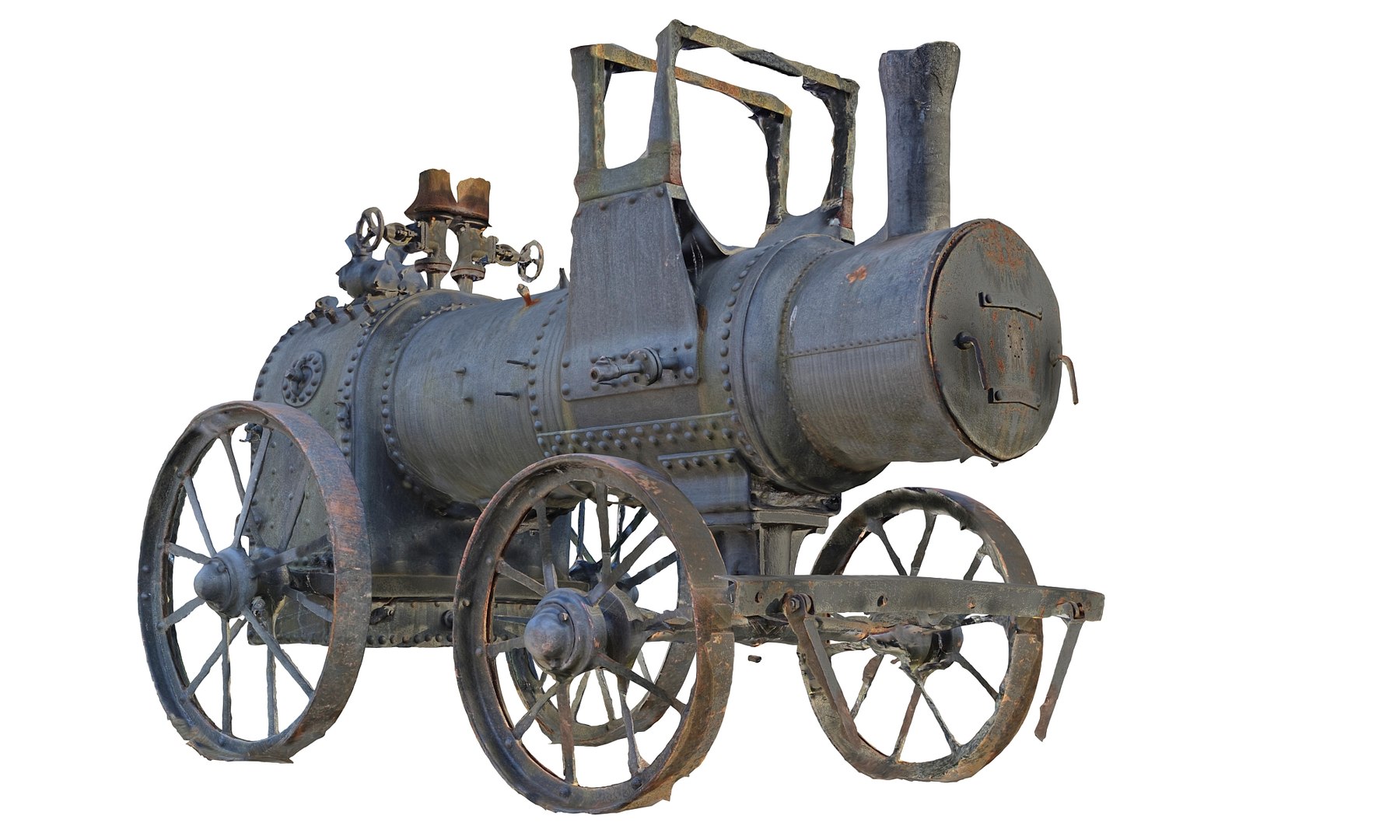 3D Old Locomotive Model - TurboSquid 1801635