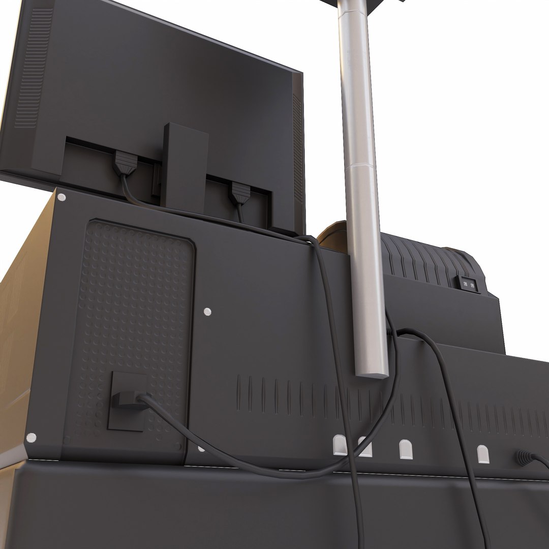 3D Cash Counter Billing Machine 3d Model - TurboSquid 2410600