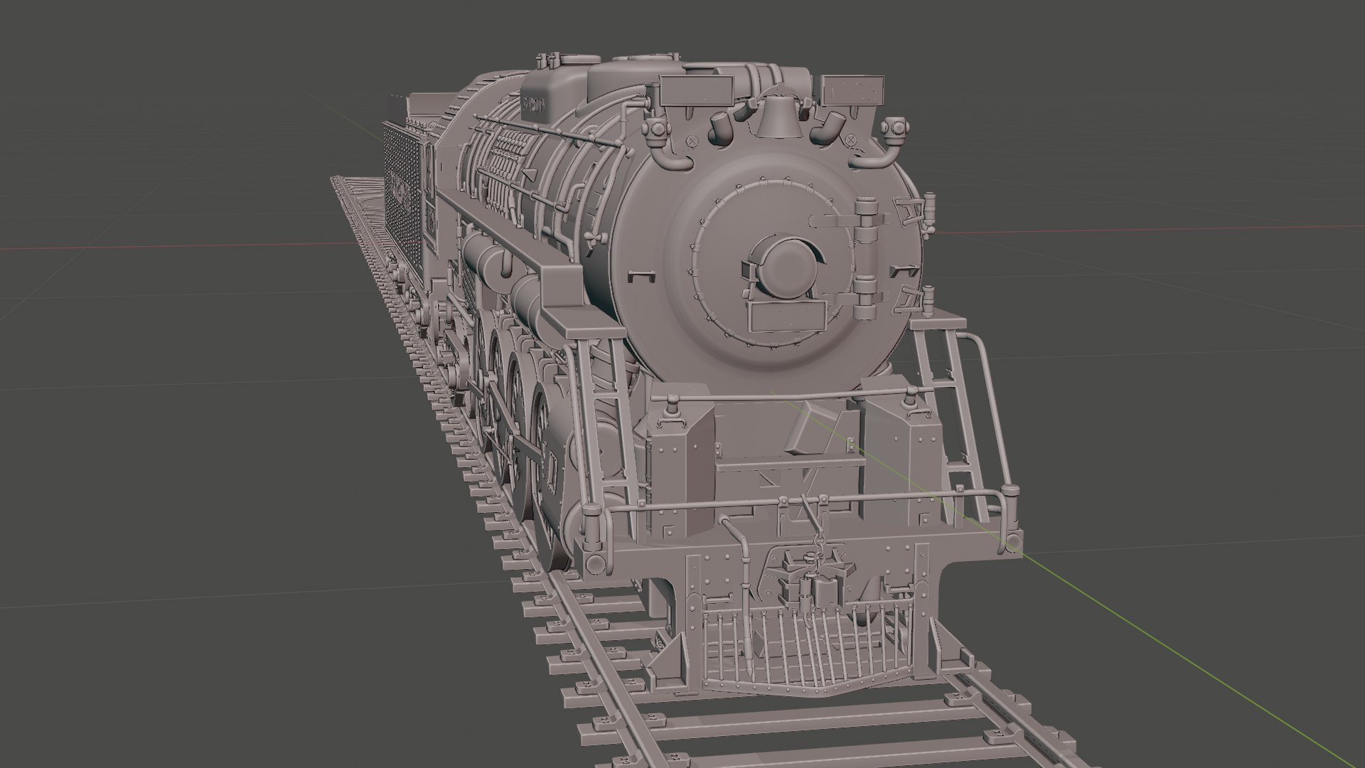 3D Pere Marquette 1225 Locomotive Train - TurboSquid 1717357