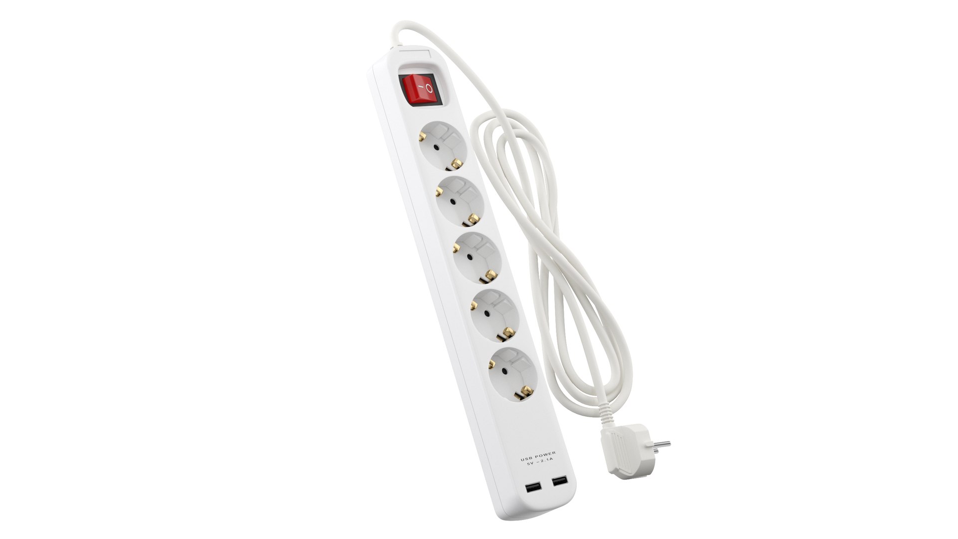 Power Strip 3D Model - TurboSquid 2145725