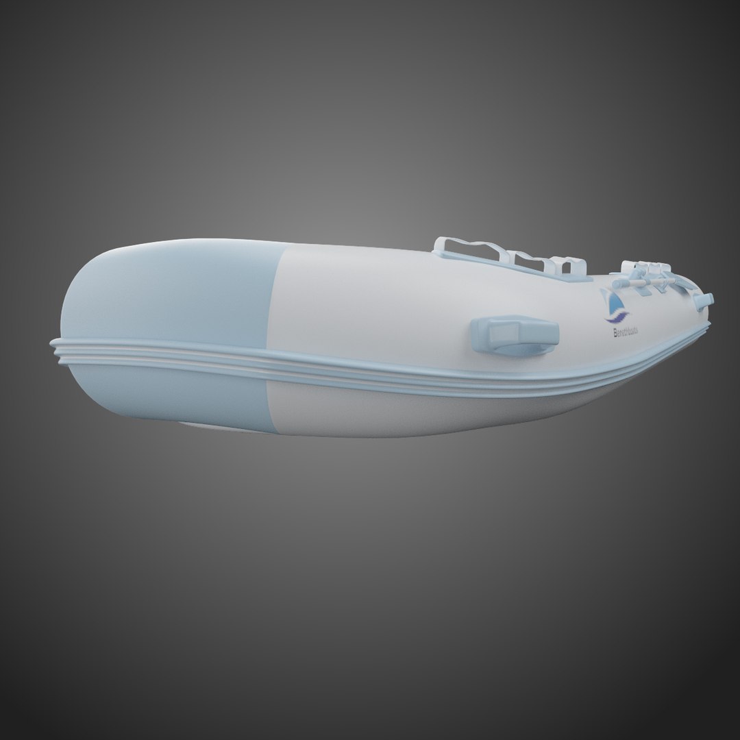 3ds Max Rubber Boat Canoe Inflatable