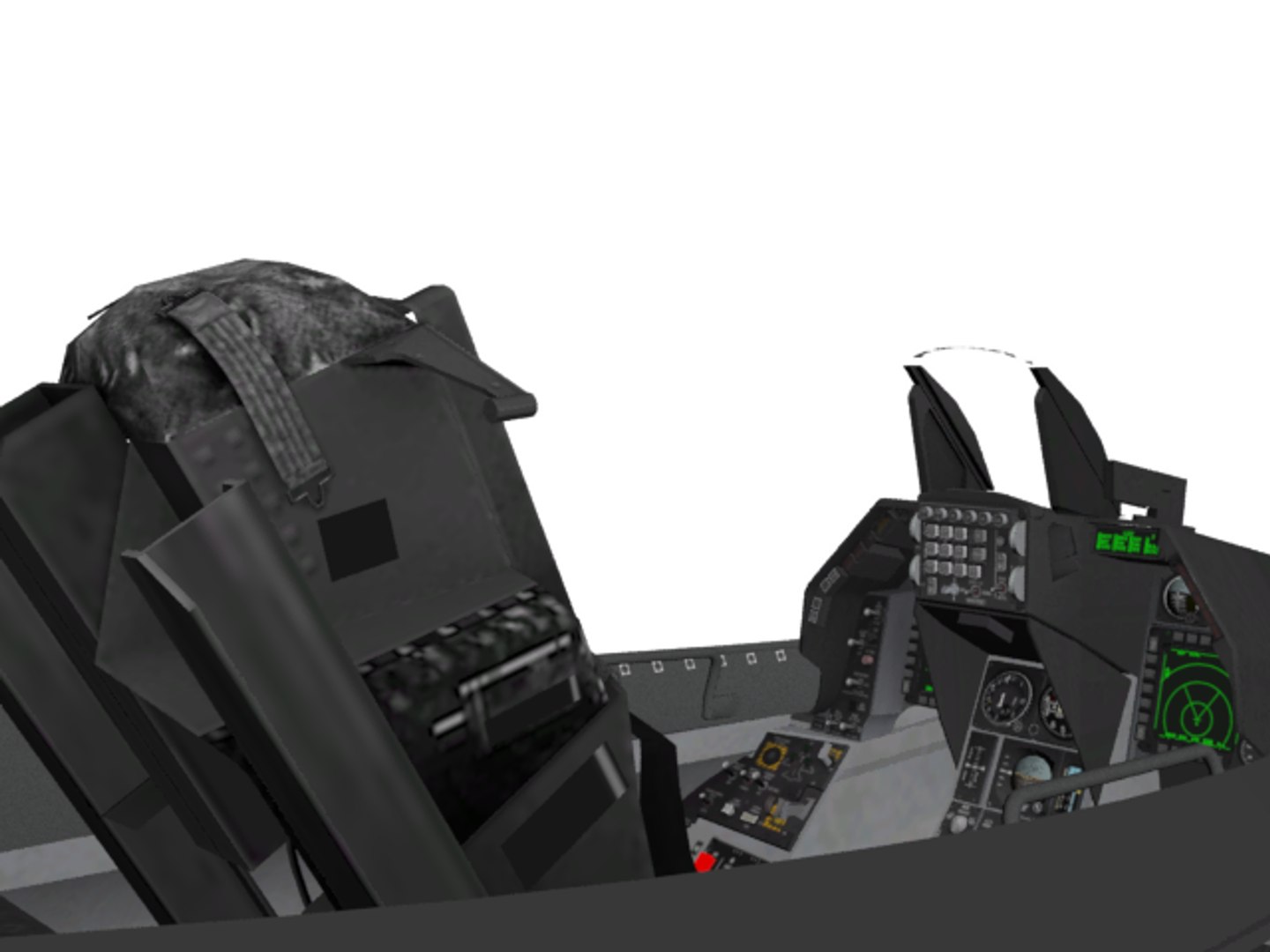 F-16c Cockpit F-16 3d Obj