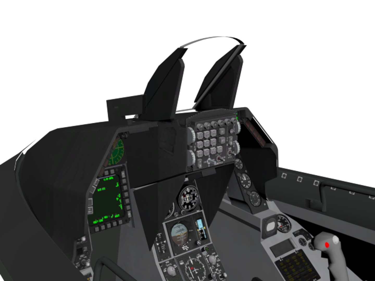 F-16c Cockpit F-16 3d Obj