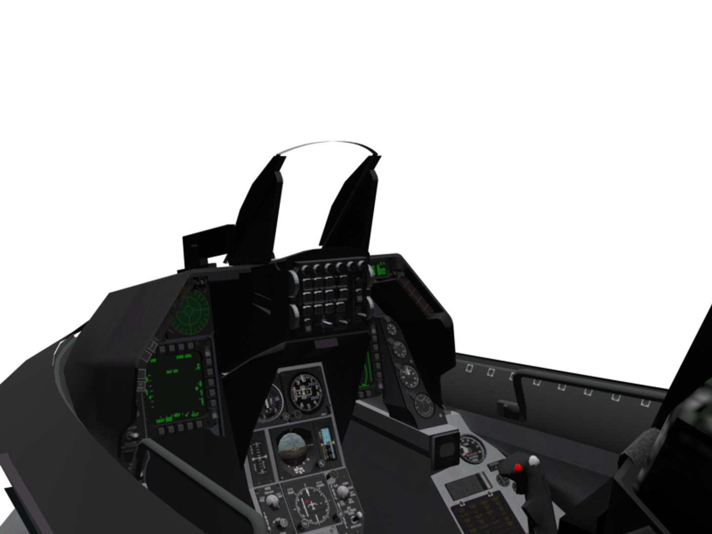 F-16c Cockpit F-16 3d Obj