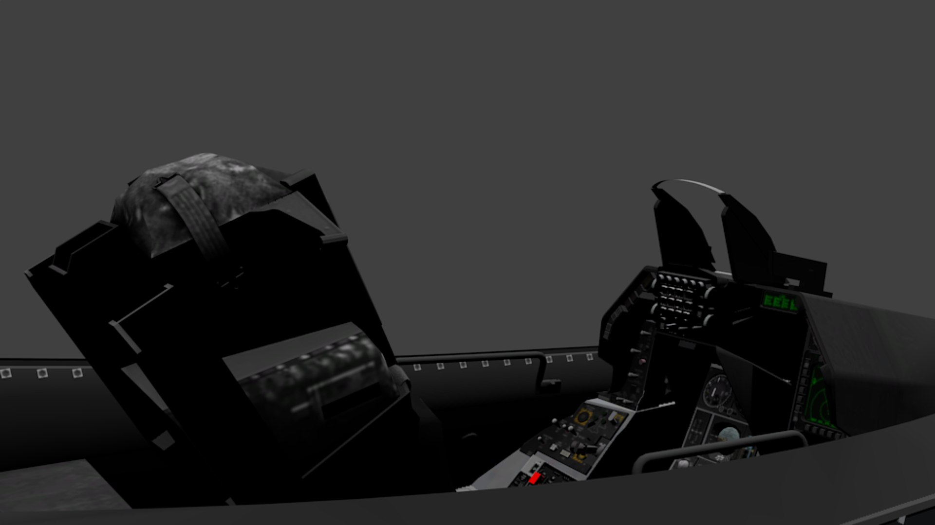 F-16c Cockpit F-16 3d Obj