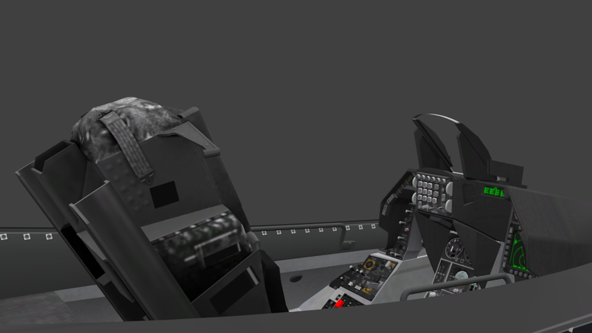 F-16c Cockpit F-16 3d Obj