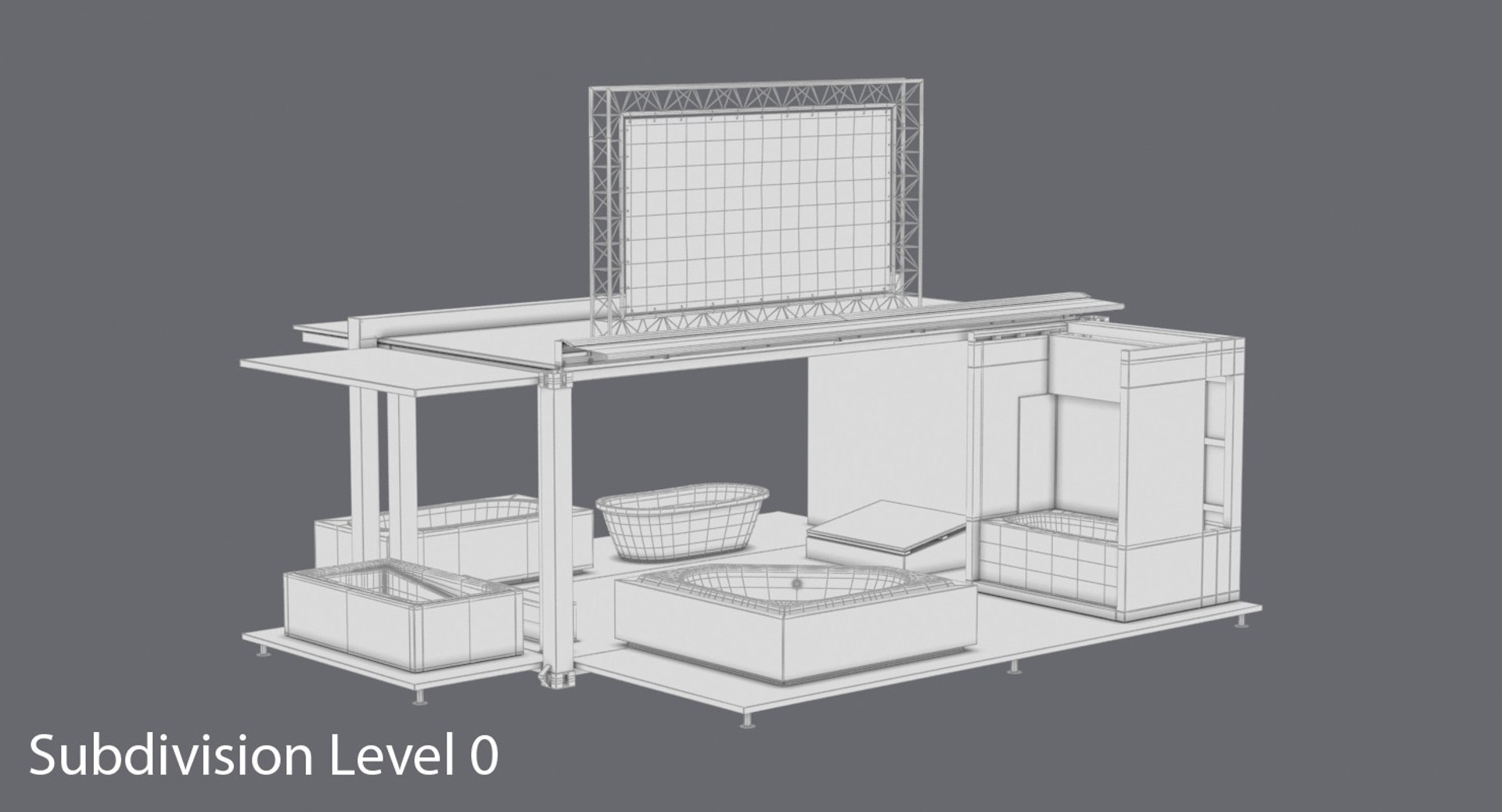 3D Space-structure-02 Model - TurboSquid 1217330