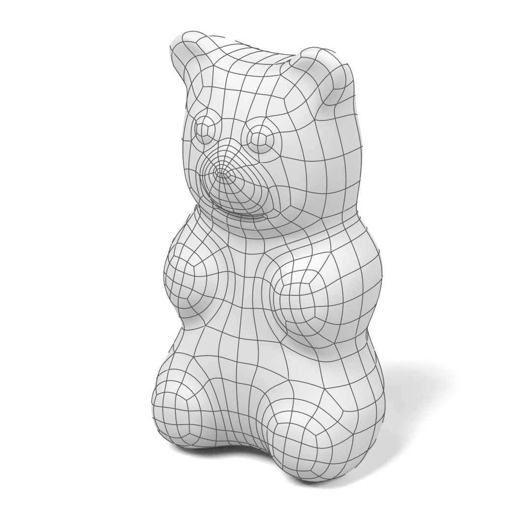 3d Gummy Bear Model