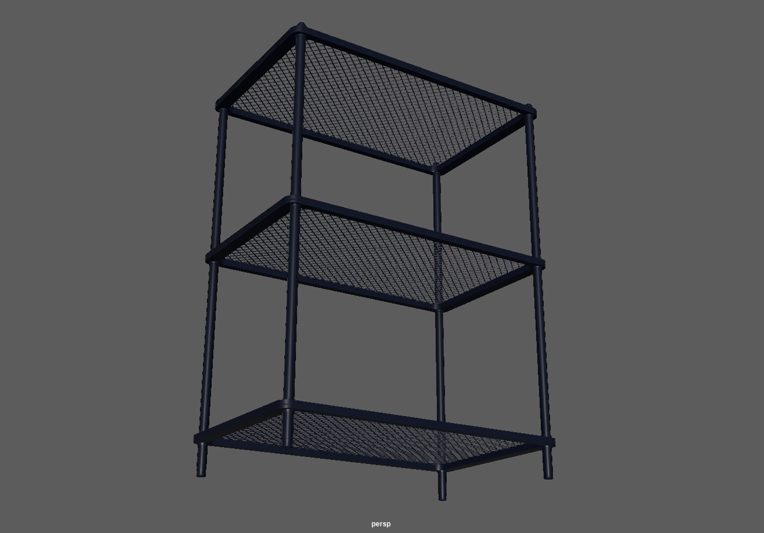 Steel Storage Rack Model - TurboSquid 2207554