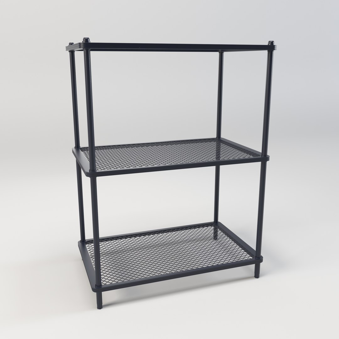 Steel Storage Rack Model - TurboSquid 2207554