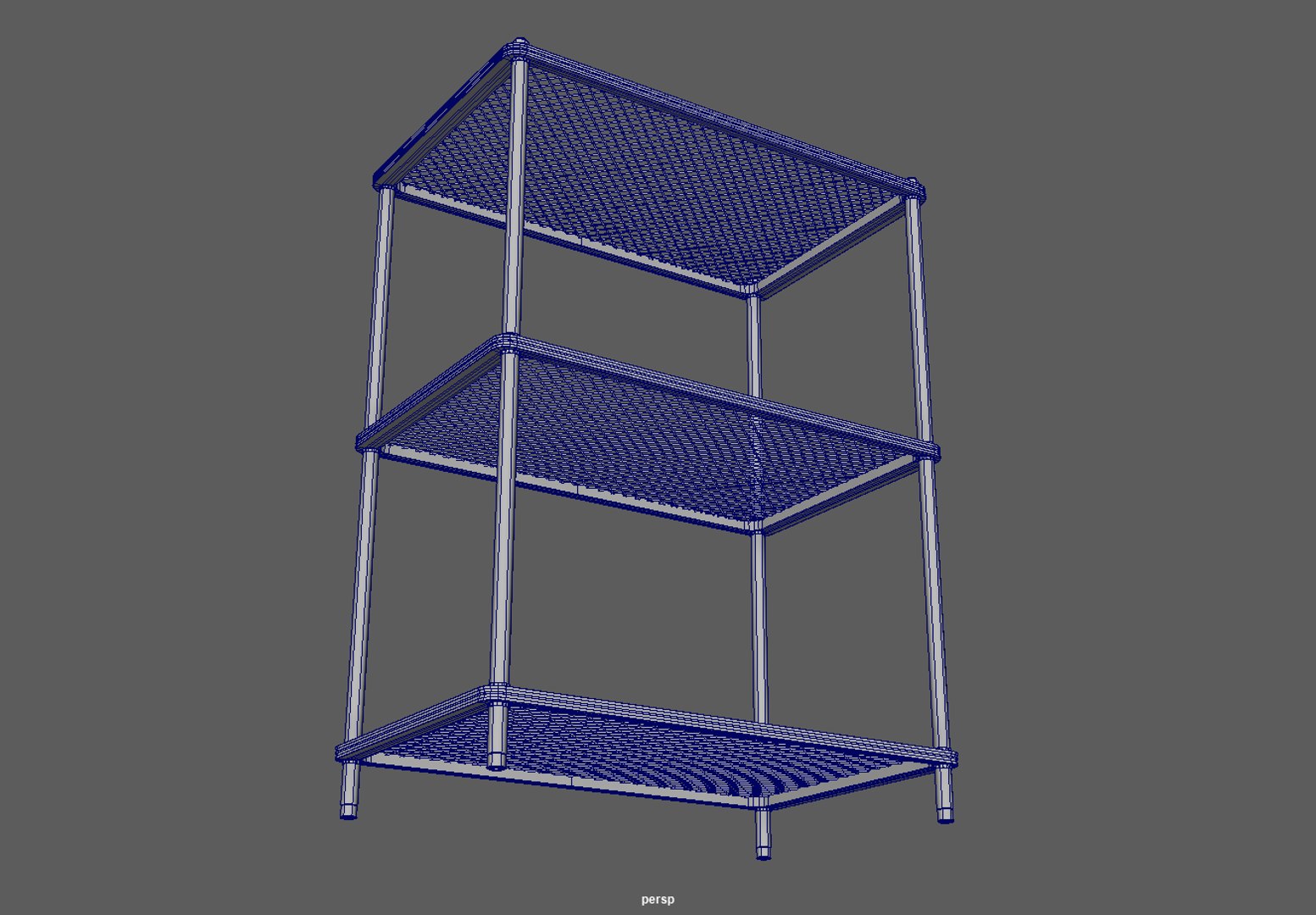 Steel Storage Rack Model - TurboSquid 2207554