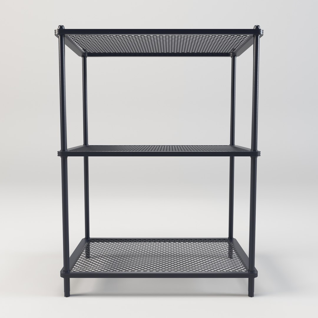 Steel Storage Rack Model - TurboSquid 2207554