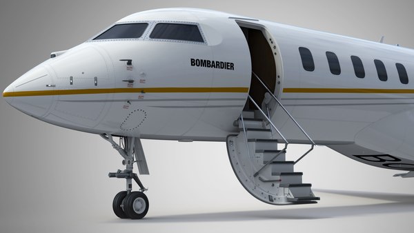 modelo 3d Bombardier Global 7500 Rigged Largest Business Jet ...
