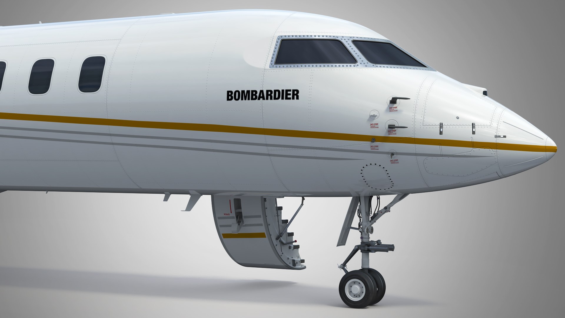 Bombardier Global 7500 Rigged Largest Business Jet 3D model ...