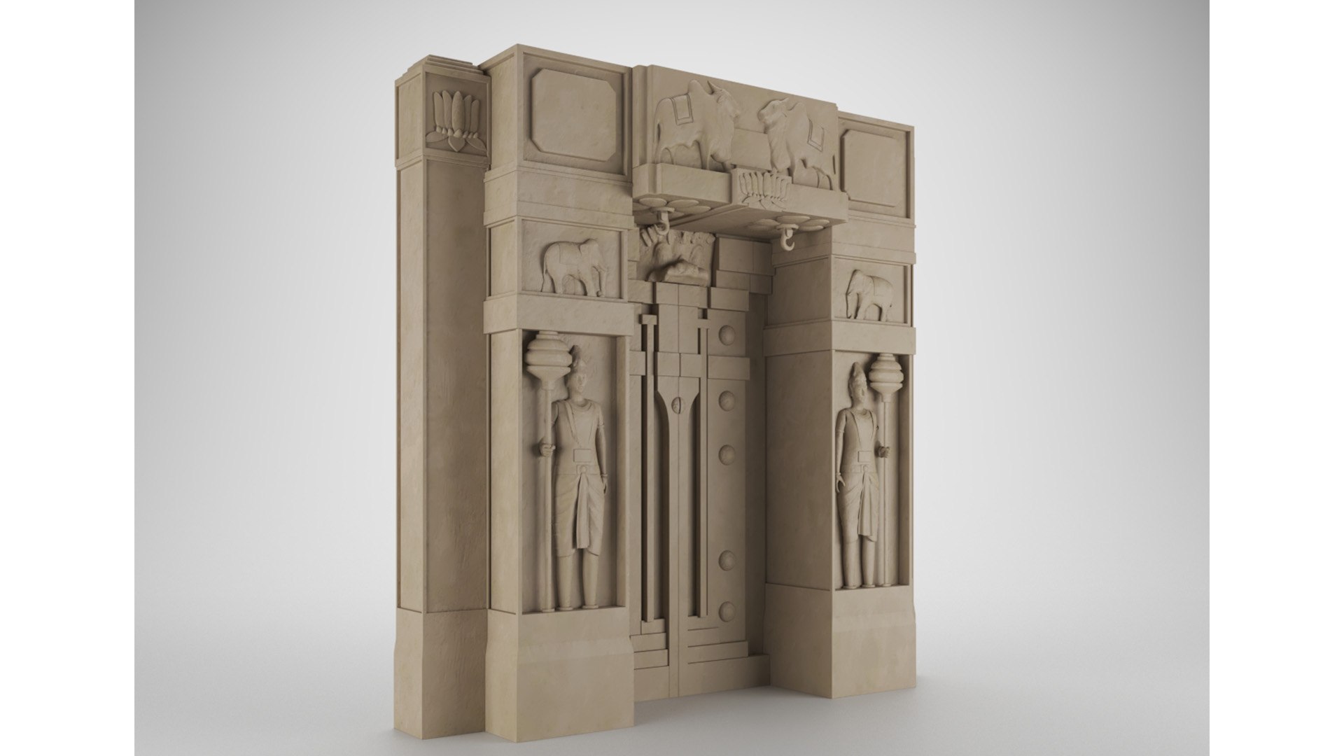 Anicent Door 3D Model - TurboSquid 2391827