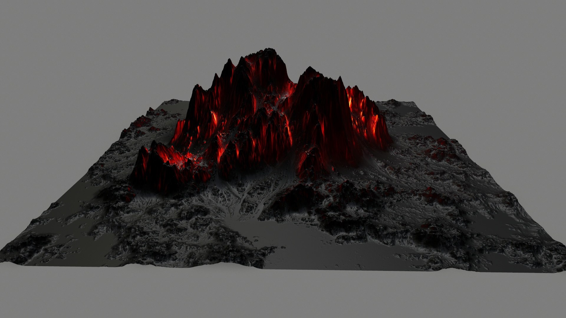 3D Volcano Model - TurboSquid 1368463