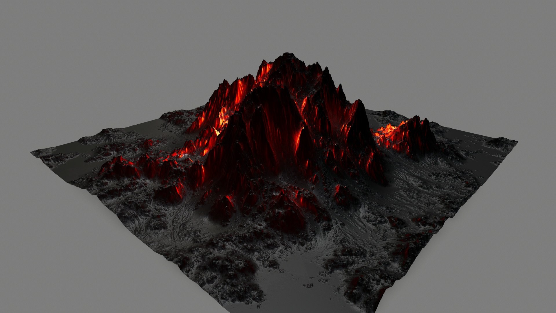 3D Volcano Model - TurboSquid 1368463