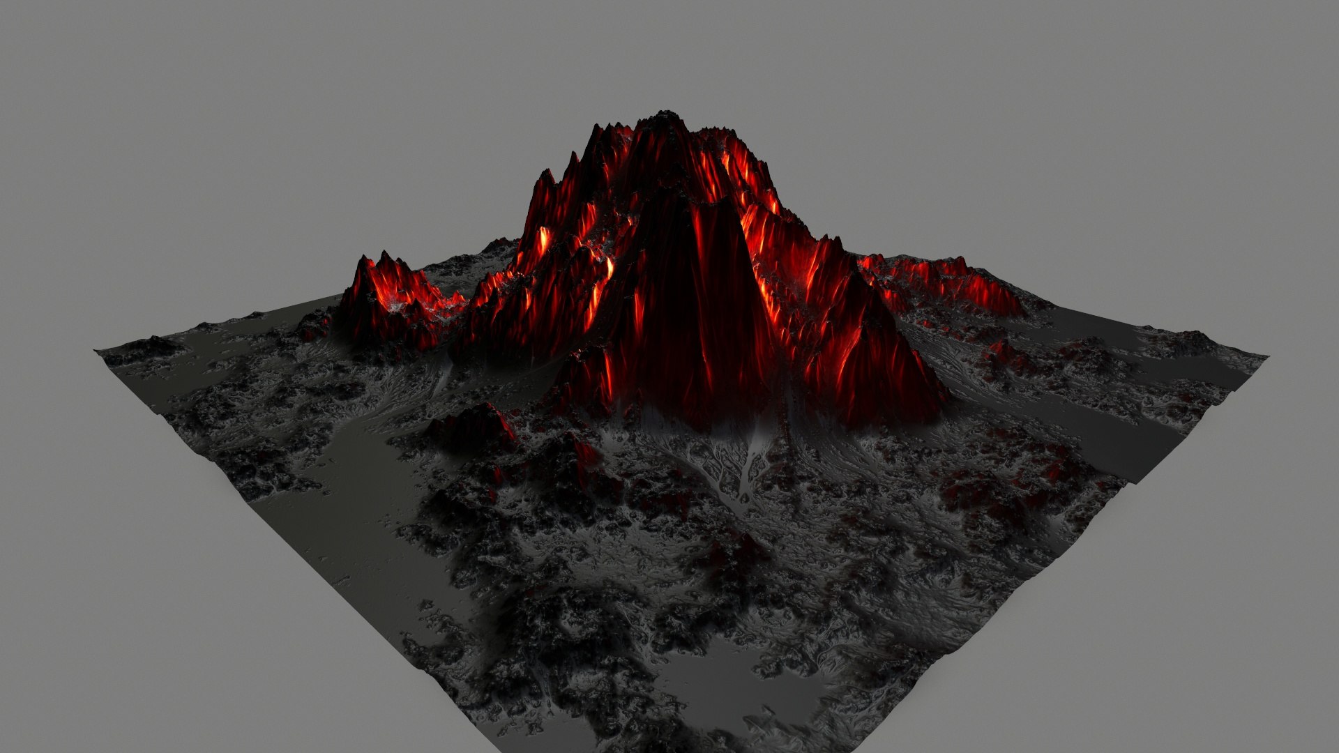 3D Volcano Model - TurboSquid 1368463