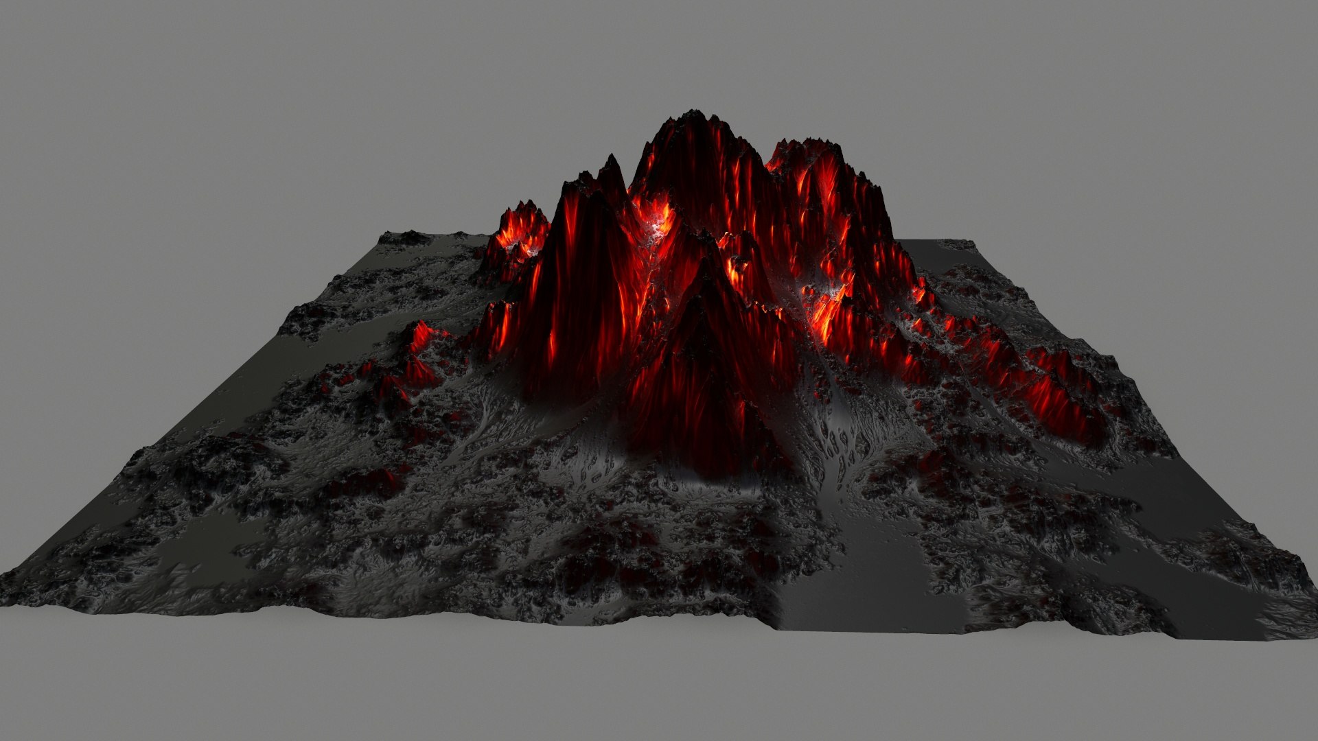 3D Volcano Model - TurboSquid 1368463
