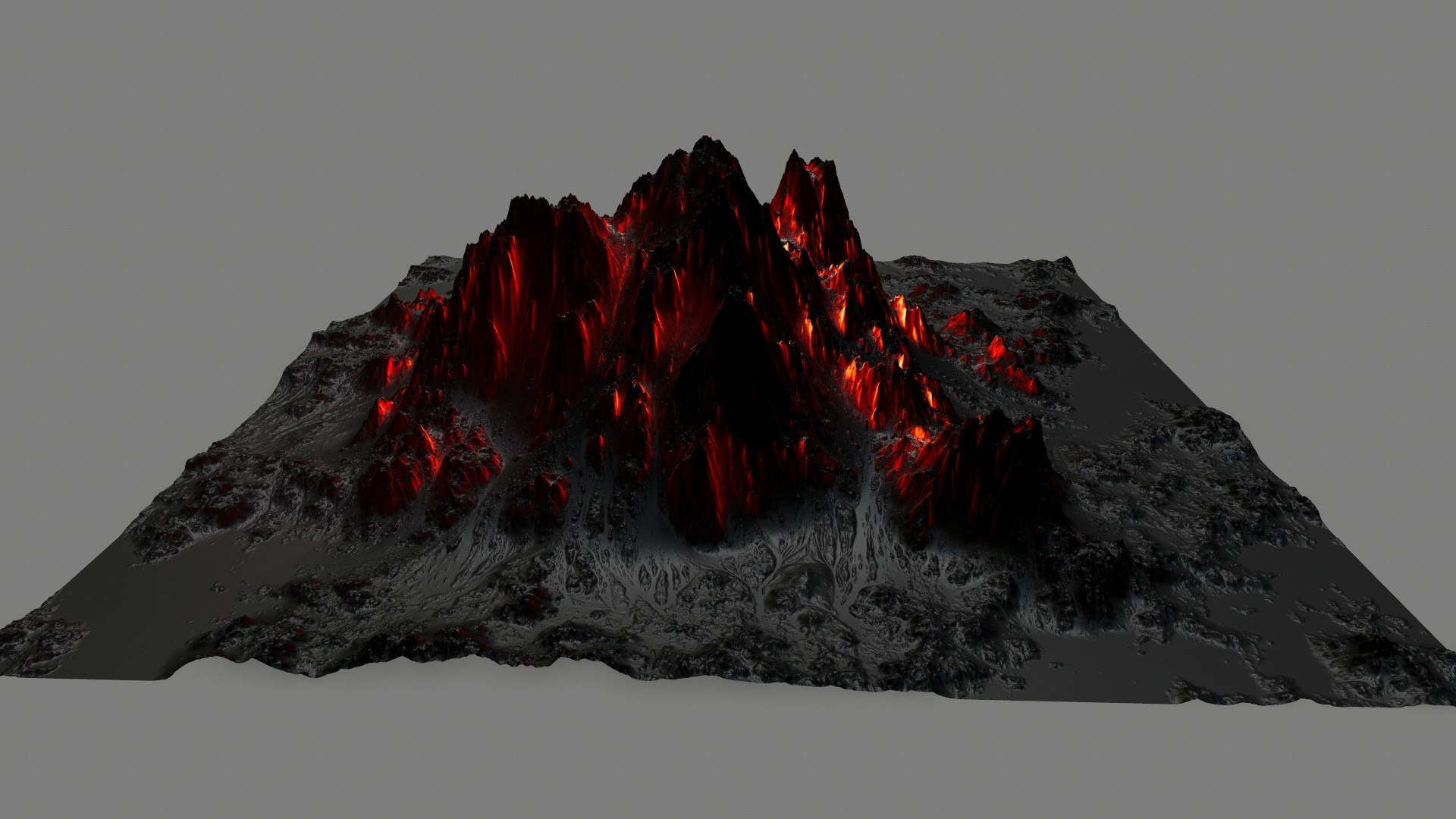 3D Volcano Model - TurboSquid 1368463