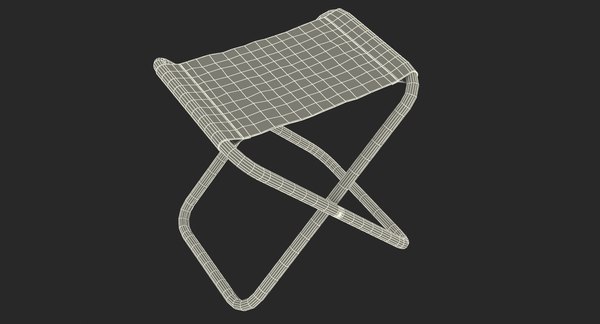 small fishing folding chair 3d 3ds