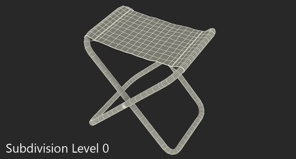 small fishing folding chair 3d 3ds