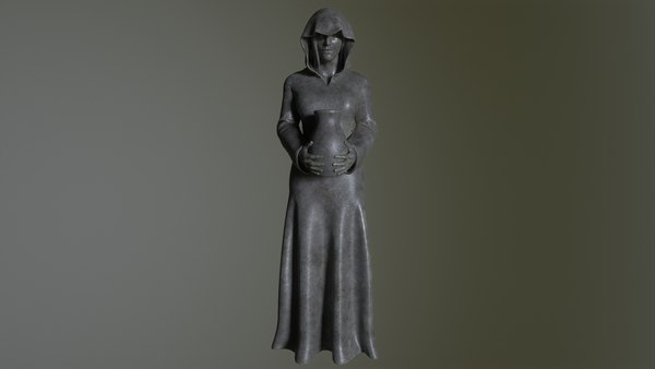 Female Statue Low poly 3D model 3D model - TurboSquid 1746903