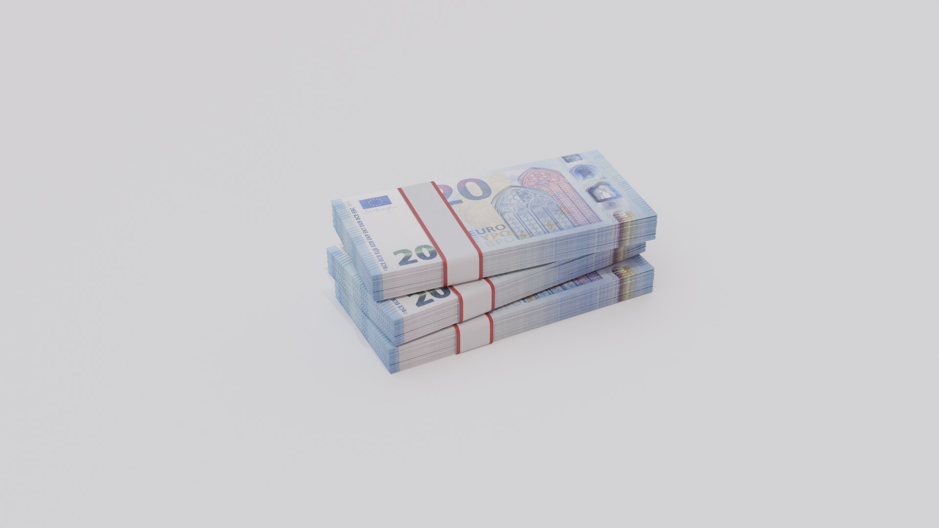 3D Model Twenty Euro Currency - TurboSquid 2372416