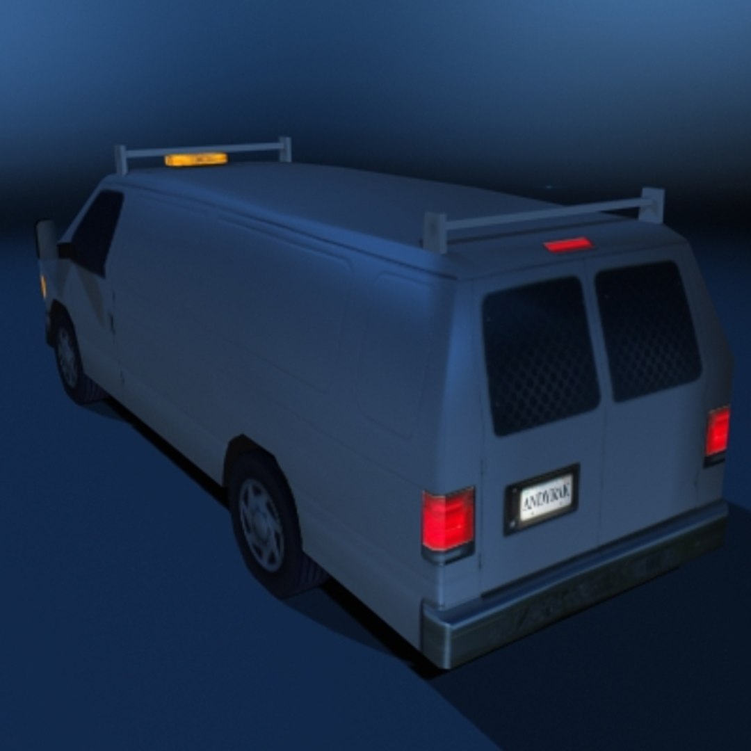 single contractor van 3d model
